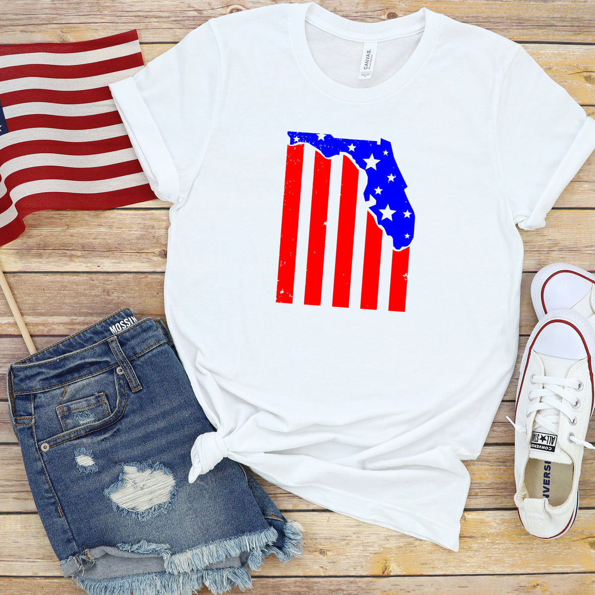 Florida - USA Flag – Time Flys Clothing